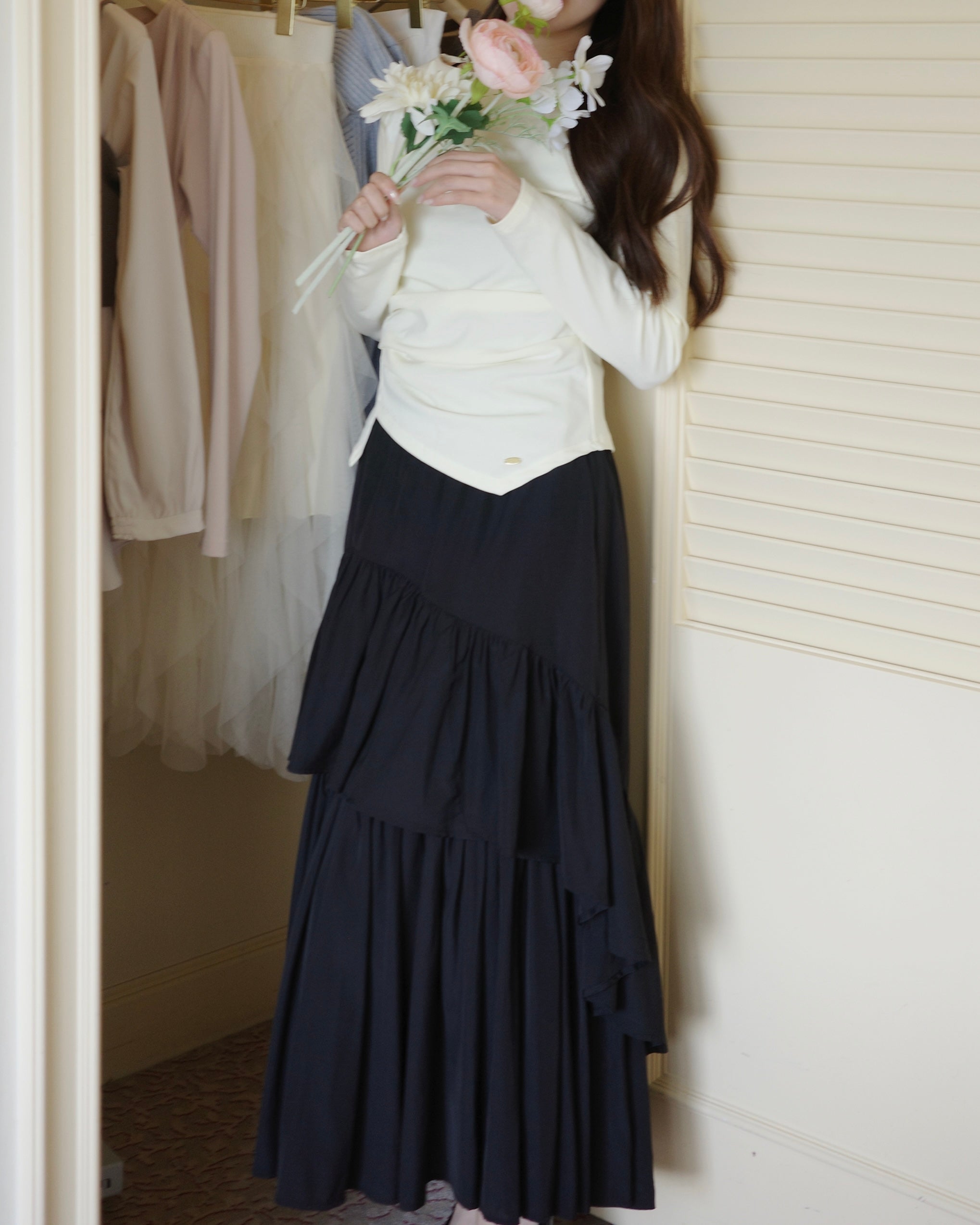 【1/23(Fri.)21:00~】ティアードロングスカート – Maison de Lyla